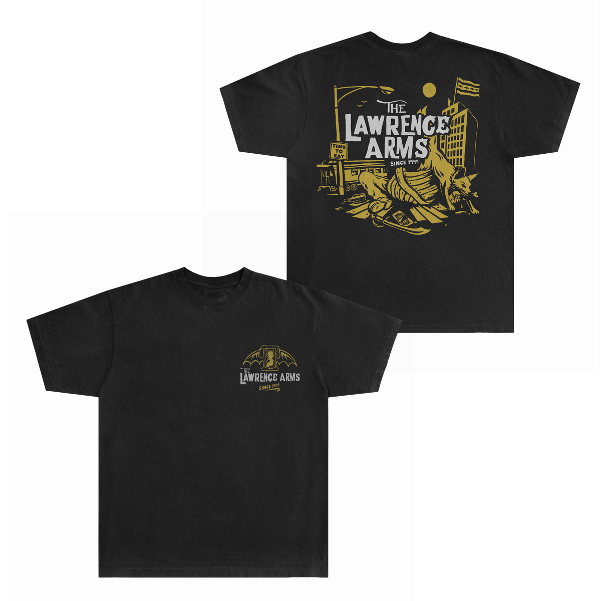 Retro Black Tee – The Lawrence Arms